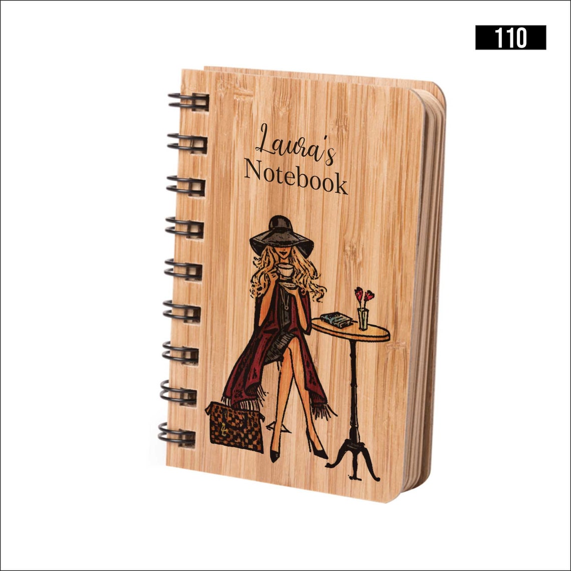 Personalized Bamboo Notebook Bamboo Notebook - Etsy
