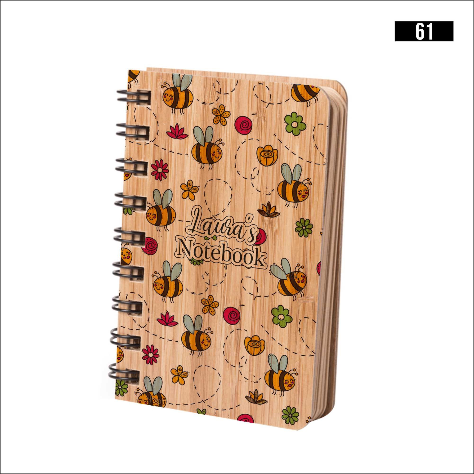 Personalized Bamboo Notebook, Ecological Notebook - Etsy