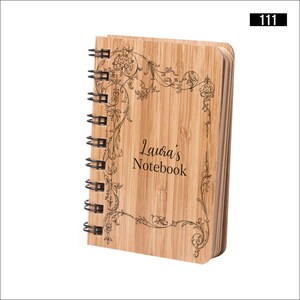 Personalized Bamboo Notebook, Ecological Notebook - Etsy