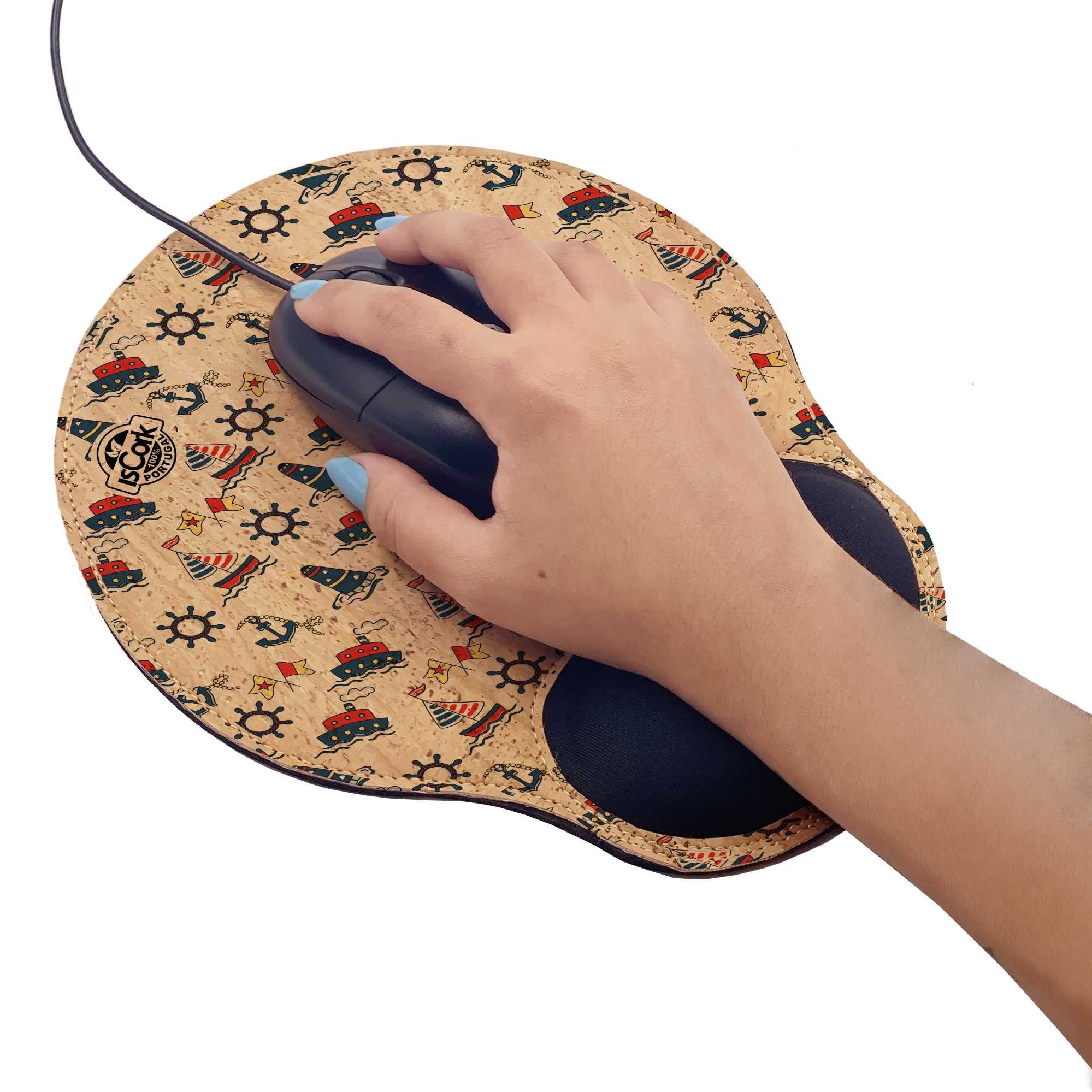 Patterned Ergonomic Cork Mouse Pad, Ergonomic Mouse Pad , Personalized ...