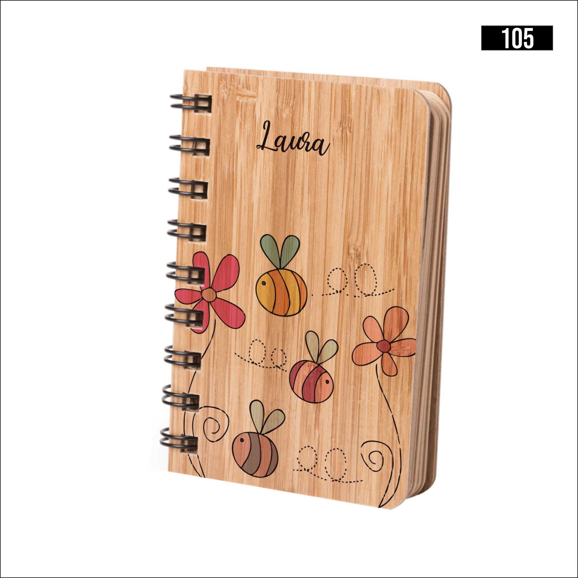 Personalized Bamboo Notebook, Ecological Notebook - Etsy