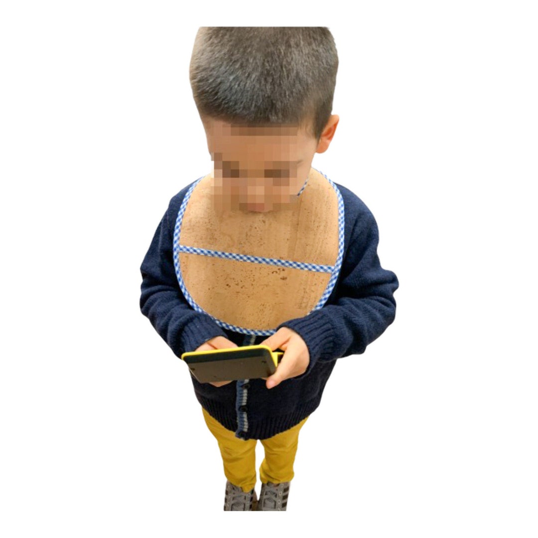 Ecological Baby Bib, Waterproof Bib, Cork Bib, Bib With Baby's Name ...