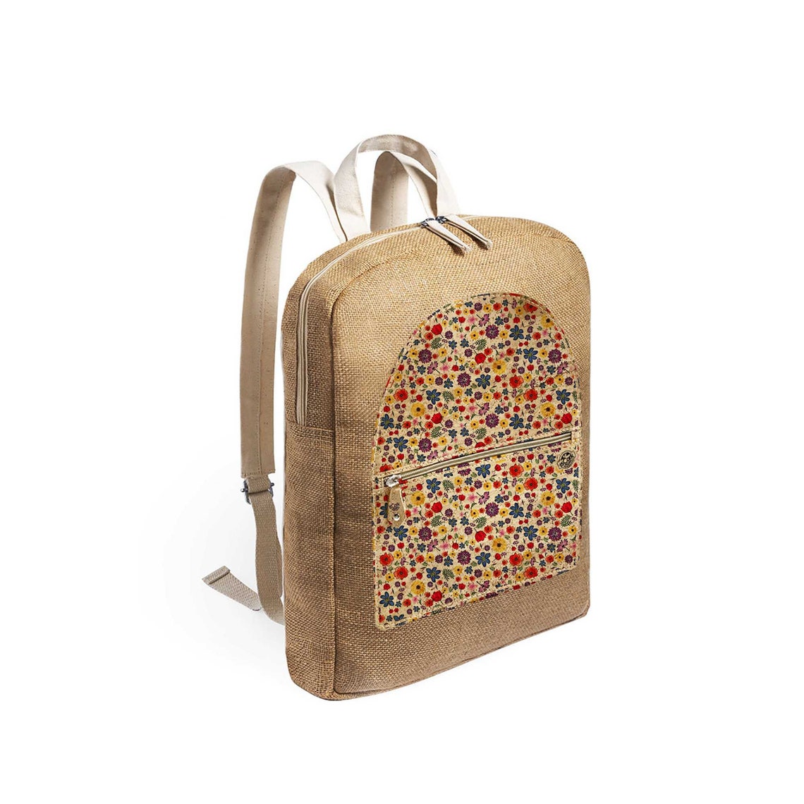 Jute Backpack Patterned Backpack Ecological Backpack Jute - Etsy UK