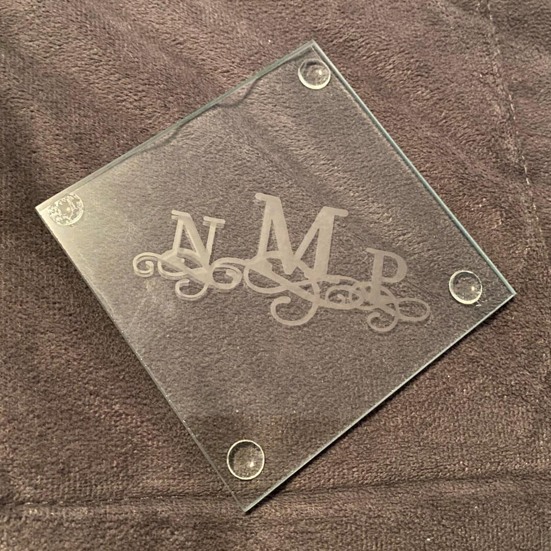 Etched Glass Coasters - Etsy