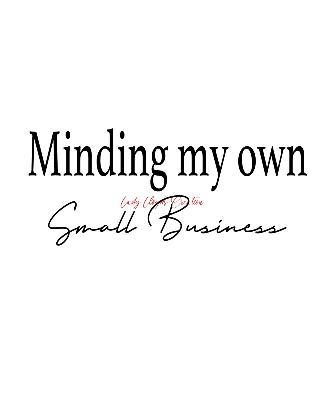 Minding My Own Small Business Svg - Etsy