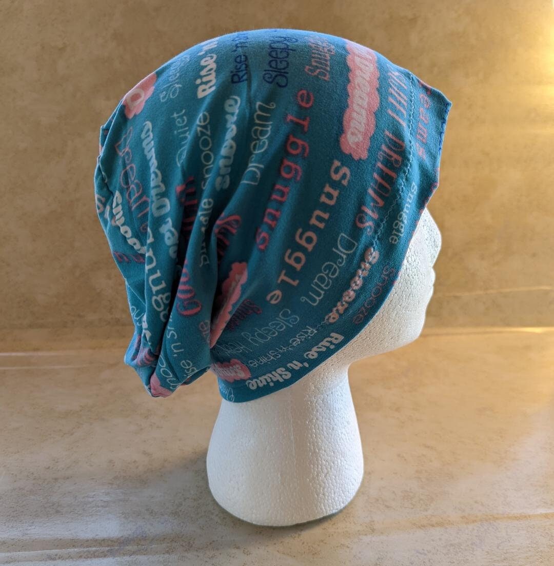 Chemo Headwear/chemo Cap/cancer Hat/chemo Hat/slouchy Beanie - Etsy