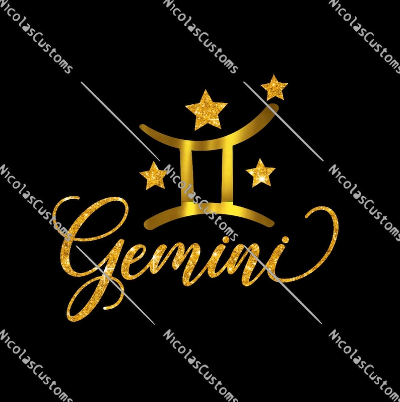 Gemini Star Sign Zodiac SVG / PNG Cut File - Etsy