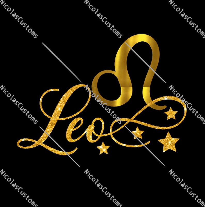 Leo Star Sign Zodiac SVG / PNG Cut File - Etsy