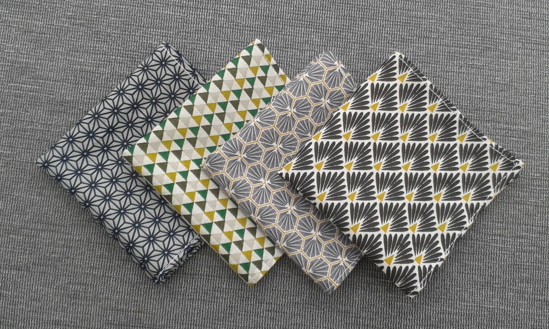 Assorted Gray Green Cotton Fabric Handkerchiefs - Etsy