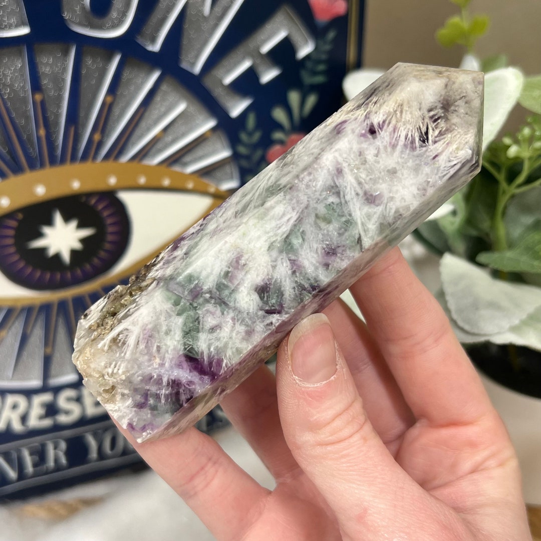 Unique Snowflake Fluorite Tower Rainbow Fluorite - Etsy