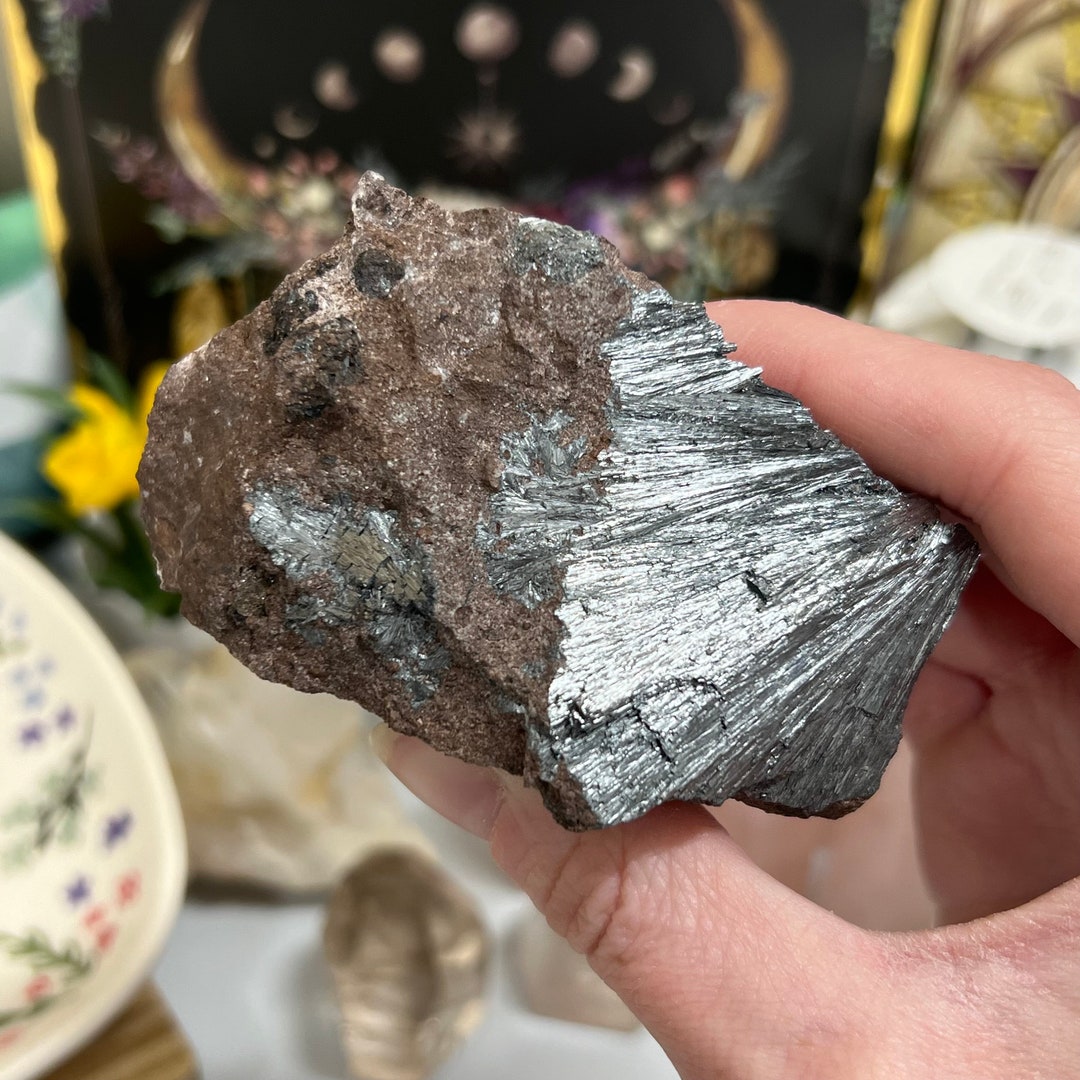 Pyrolusite Specimen Unique Raw Minerals - Etsy