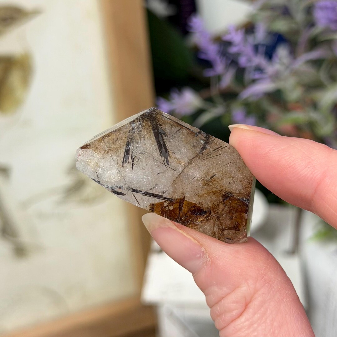 Small Rutilated Quartz Freeform | Brown Rutile | Black Rutile | Copper ...