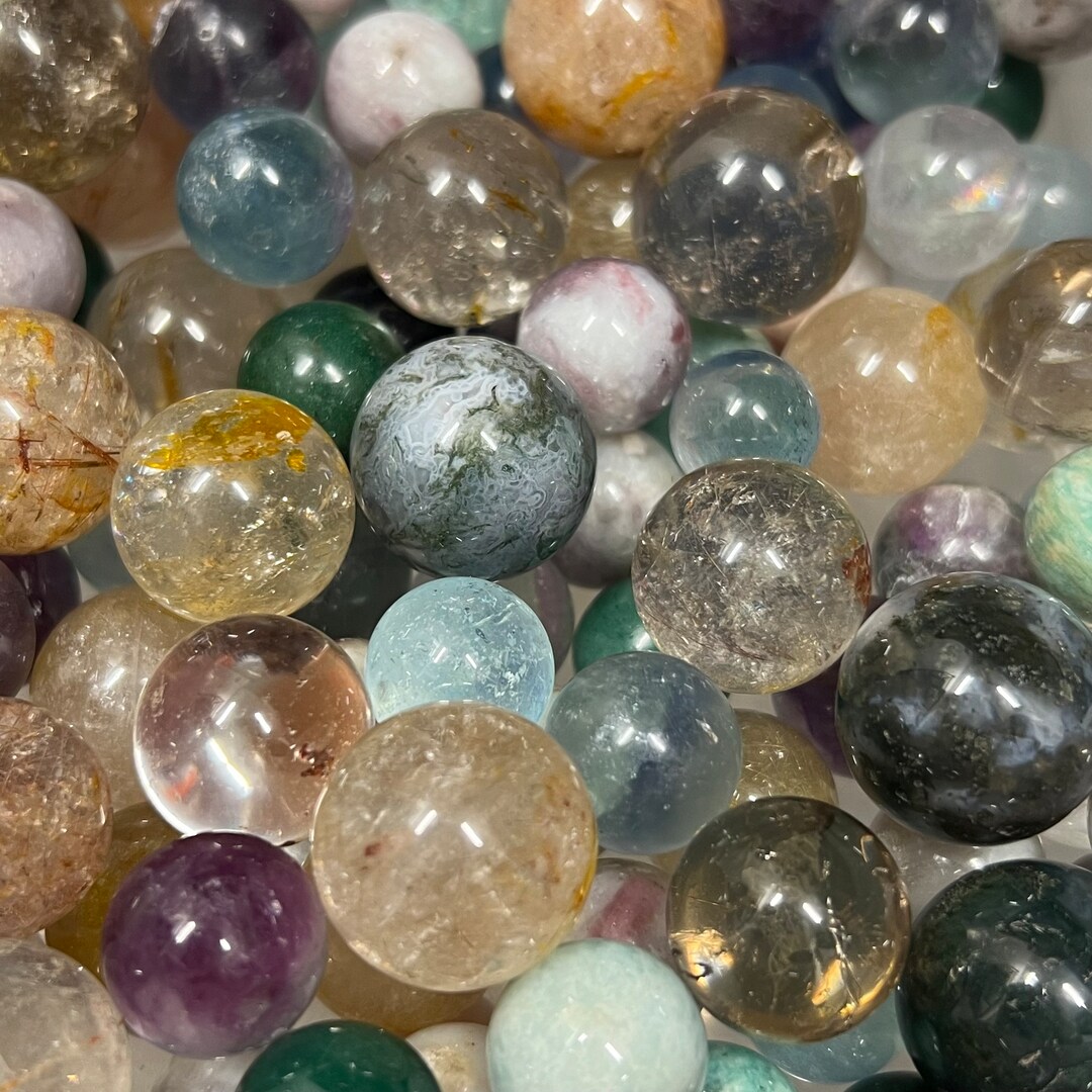 Crystal Mini Sphere CHOOSE YOUR MATERIAL - Etsy