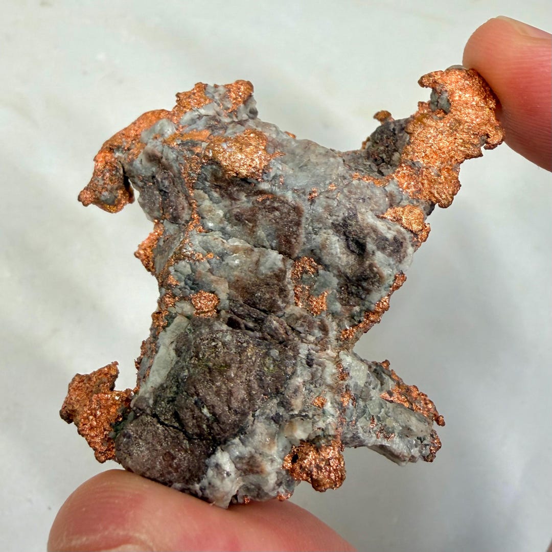 Native Copper Specimen With Basalt Matrix | Small Display-grade Natural ...