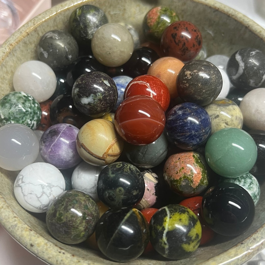 Crystal Mini Spheres Set | Pocket Crystals | Crystals for Beginners - Etsy