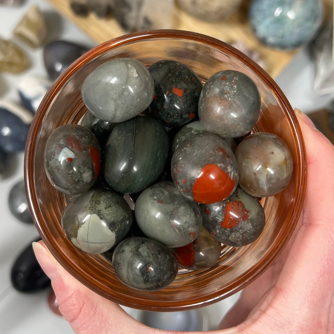 African Bloodstone Tumble | Large Crystal Tumbles - Etsy