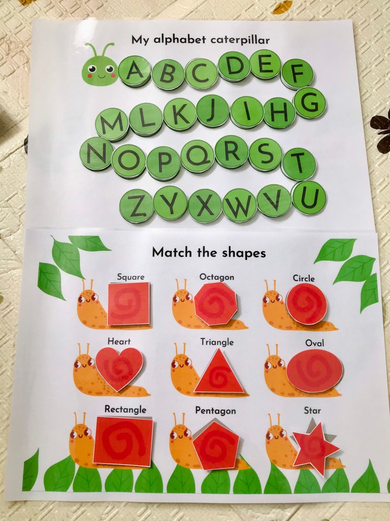 Toddler Spring Printable Busy Book / Insects Activity Worksheets ...