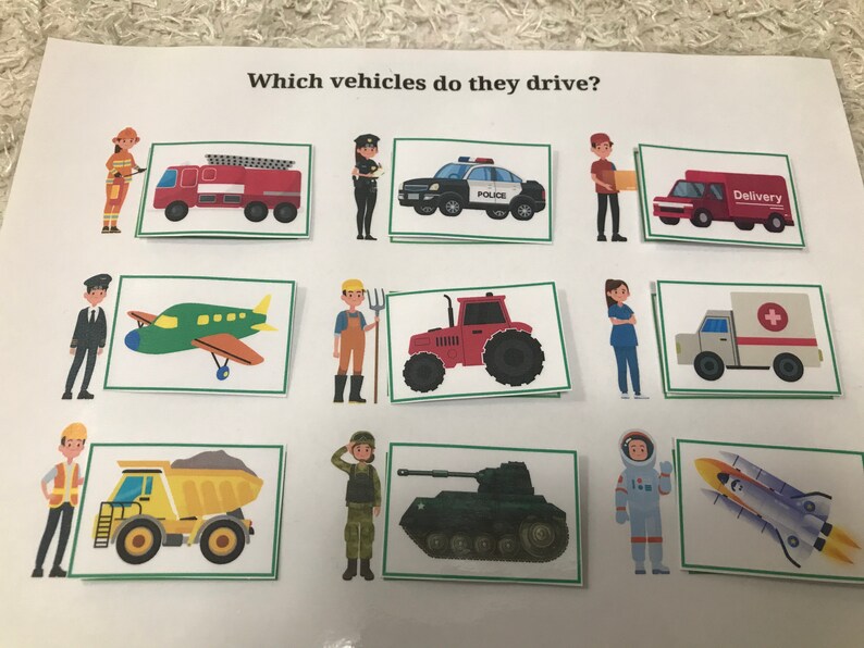 Printable Things That Go Busy Book / Vehicles Worksheet for Toddlers ...