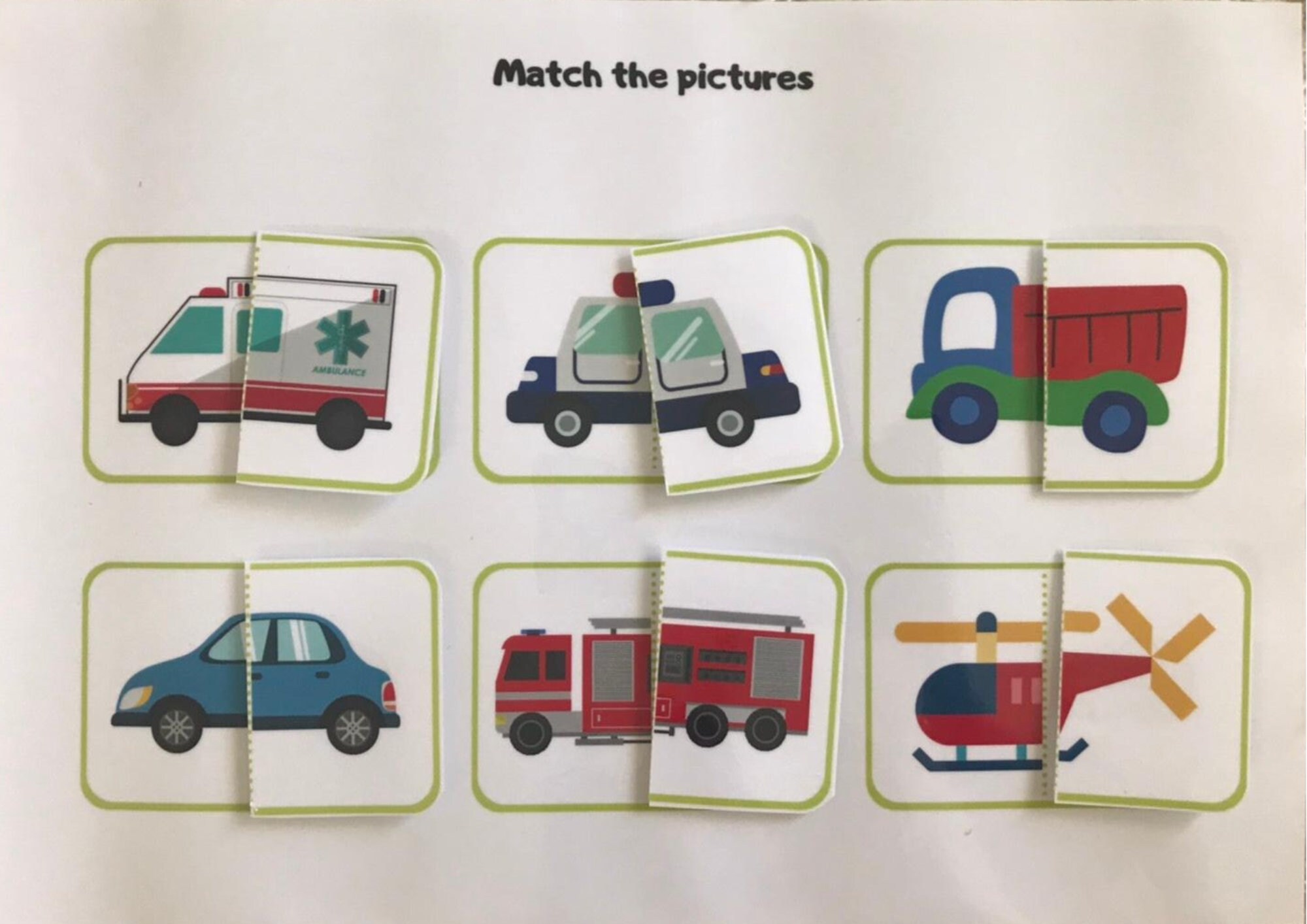 VEHICLES Printable Toddler Activity Pages/ Vehicles Busy Book / Toddler ...