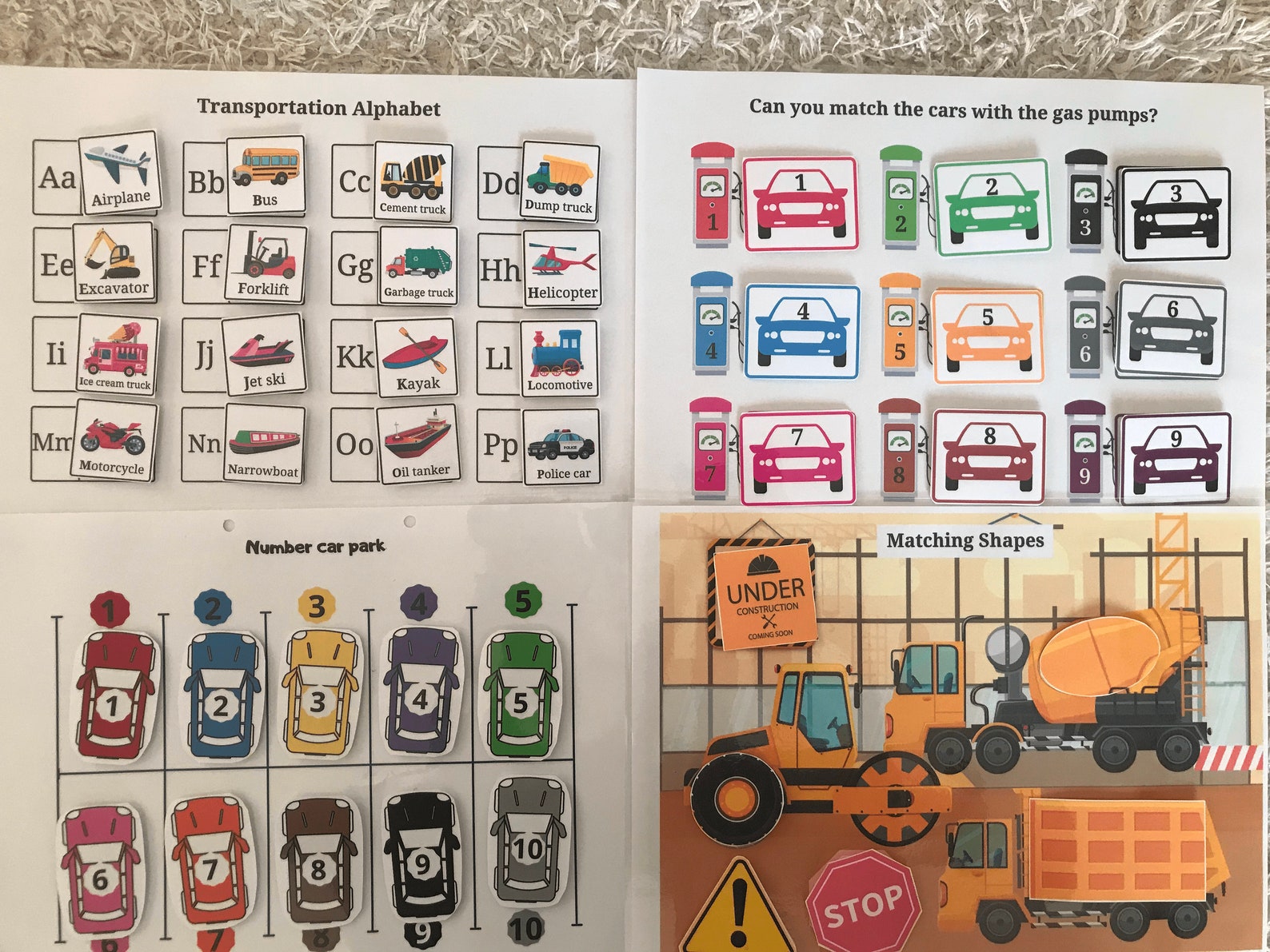 Printable Things That Go Busy Book / Vehicles Worksheet for Toddlers ...