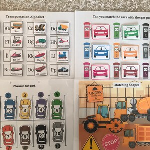 Printable Things That Go Busy Book / Vehicles Worksheet for Toddlers ...