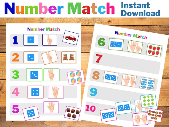 Counting Worksheets for Toddlers / Kindergarden Counting - Etsy