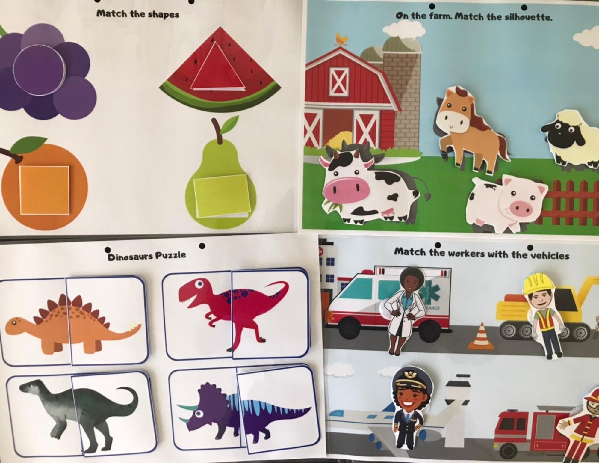 Printable Toddler Busy Book / Busy Book Printable Worksheet / | Etsy