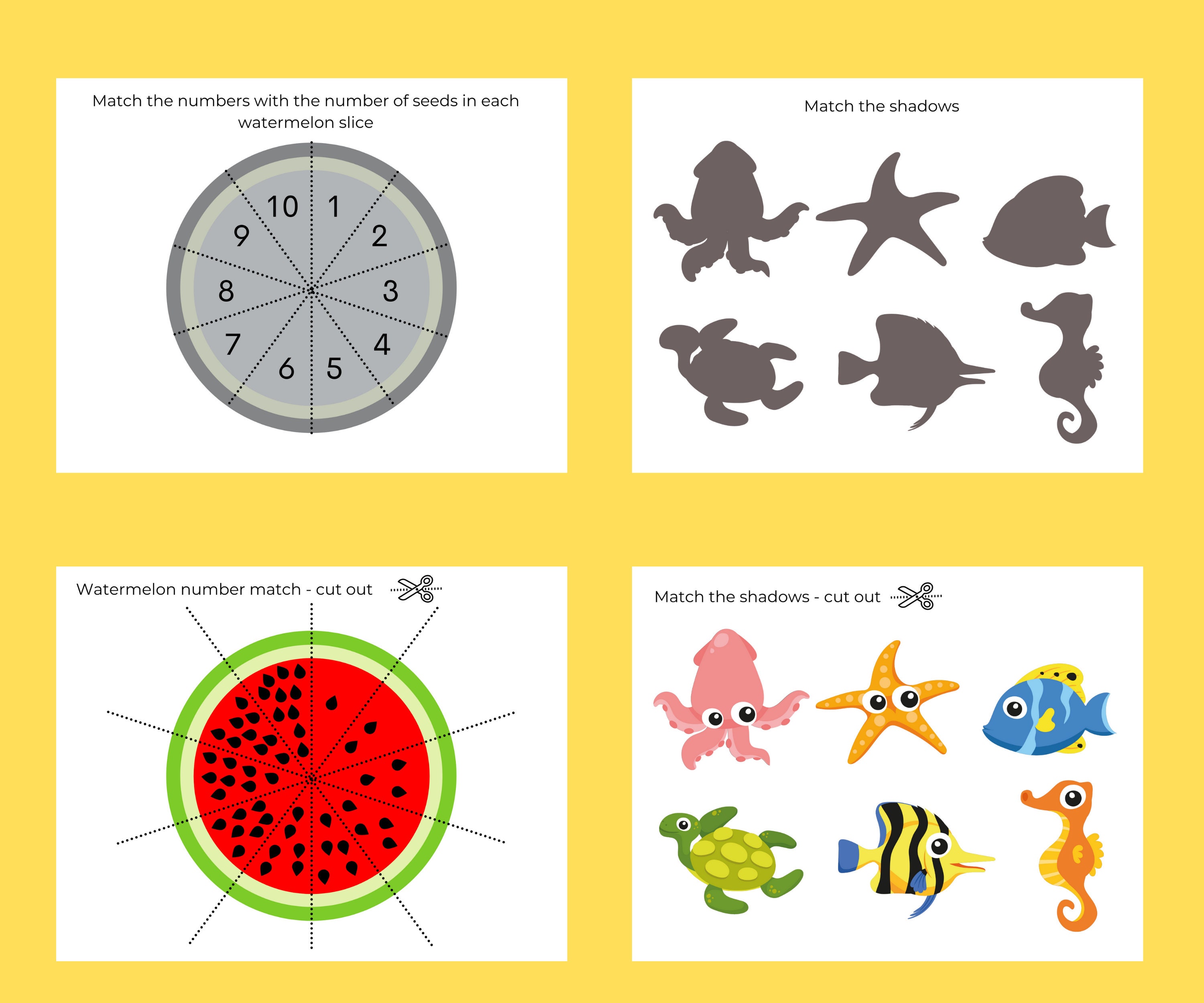 Printable Summer Busy Book / Summer Worksheet for Toddlers / - Etsy
