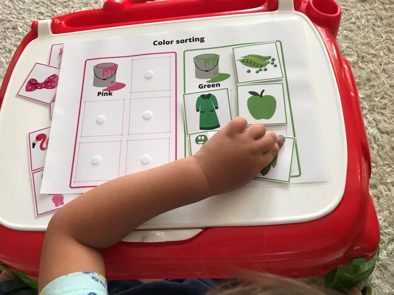 COLOR SORTING Printable Activity Pages for Toddlers/ Colors Busy Book ...