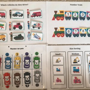 Printable Things That Go Busy Book / Vehicles Worksheet for Toddlers ...