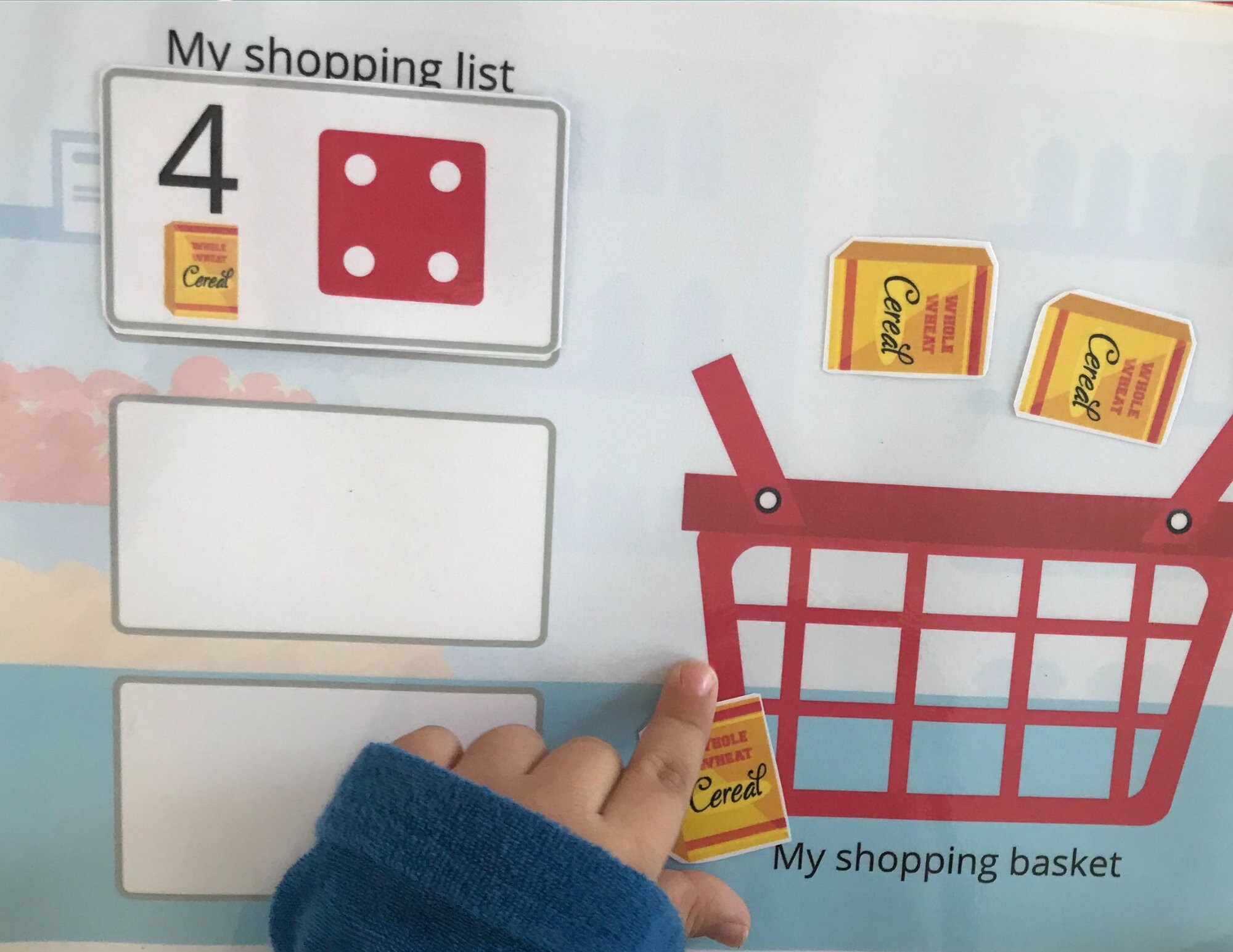 Printable Toddler Grocery List/ Shopping List Printable Worksheet ...