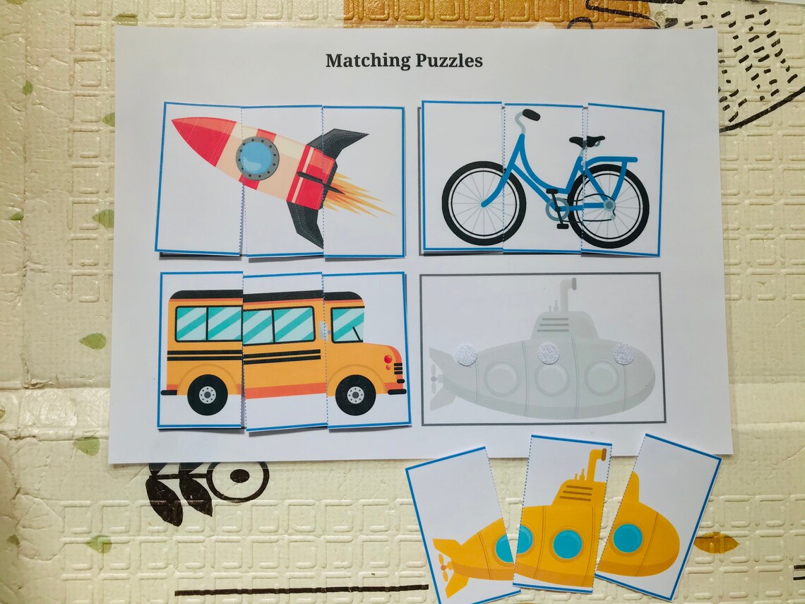 Printable Things That Go Busy Book / Vehicles Worksheet for Toddlers ...