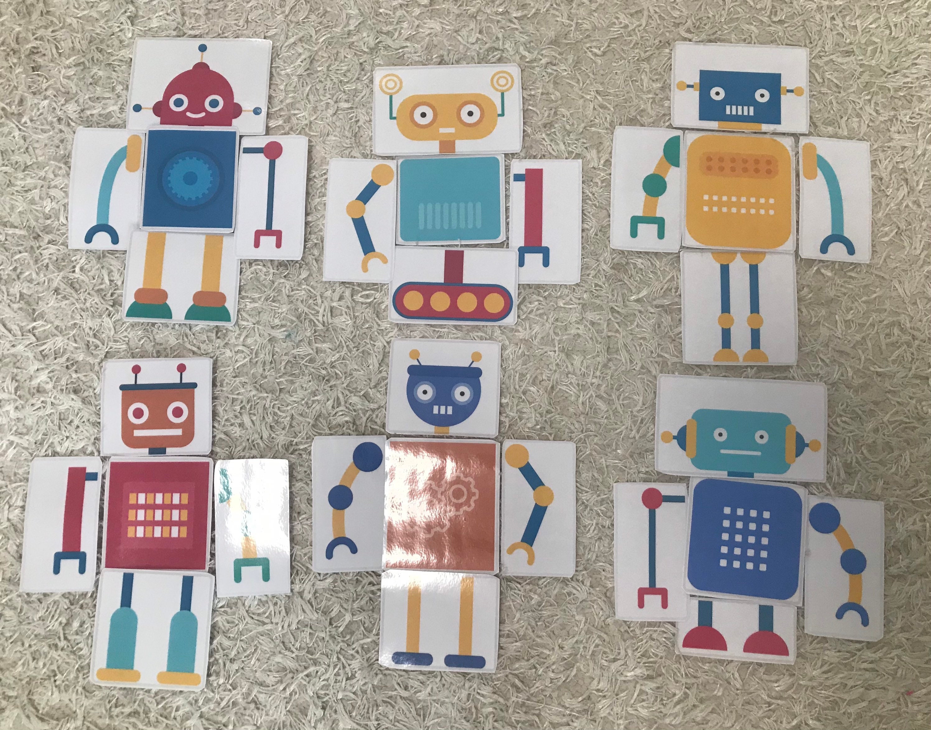 Mix and Match Robots Activity Pages for Toddler / Robots Activity ...