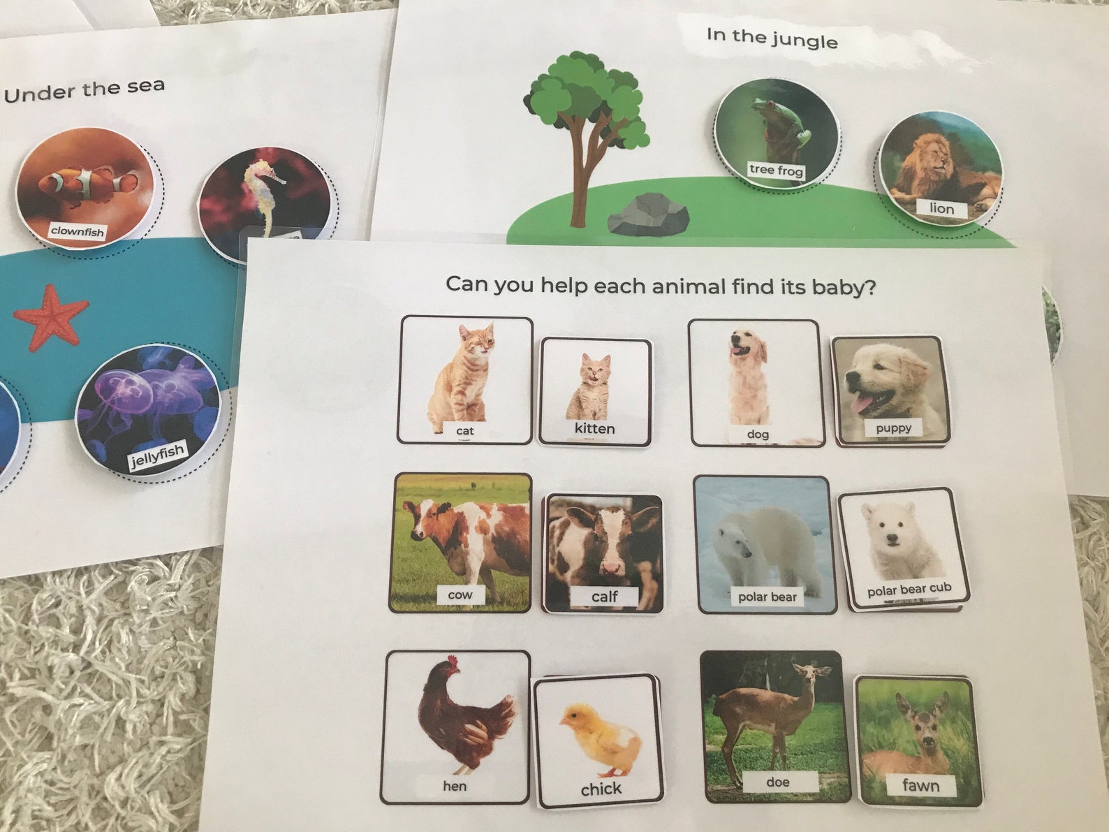 Printable Animals Busy Book / Animals Activity Pages / Animals ...