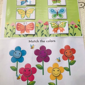 Toddler Spring Printable Busy Book / Insects Activity Worksheets ...