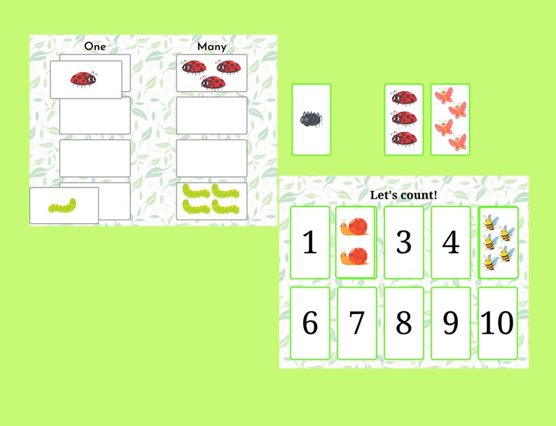 Toddler Spring Printable Busy Book / Insects Activity Worksheets ...