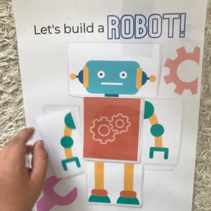 Mix and Match Robots Activity Pages for Toddler / Robots Activity ...