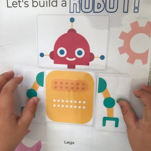 Mix and Match Robots Activity Pages for Toddler / Robots Activity ...