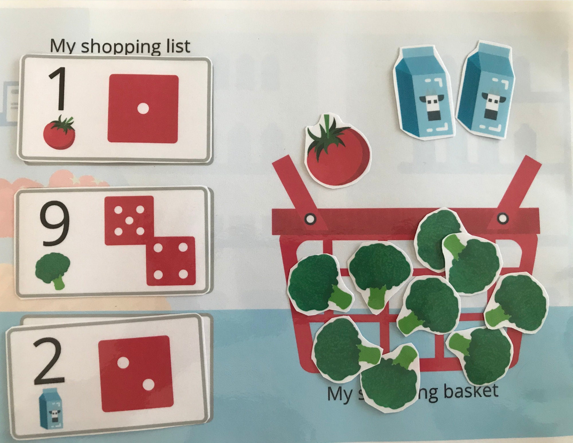 Printable Toddler Grocery List/ Shopping List Printable Worksheet ...