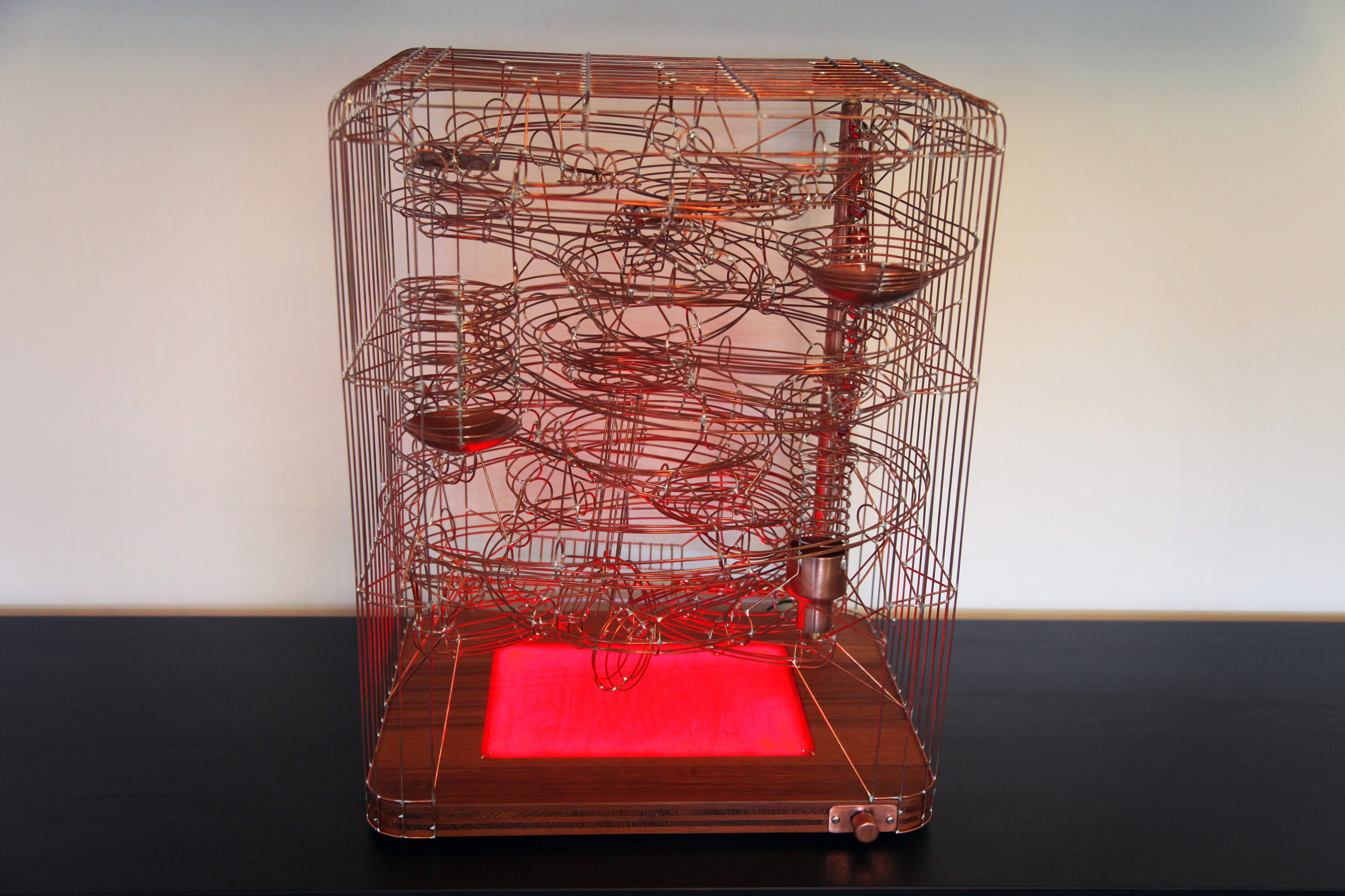 The Ruby Roller Coaster / Rolling Ball Sculpture / Marble Machine ...