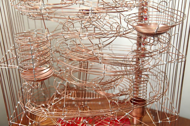 The Ruby Roller Coaster / Rolling Ball Sculpture / Marble Machine ...