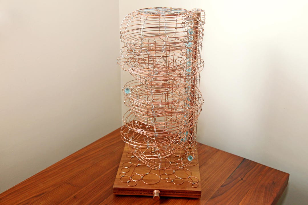 The Twirly Whirly Tower / Rolling Ball Sculpture - Etsy