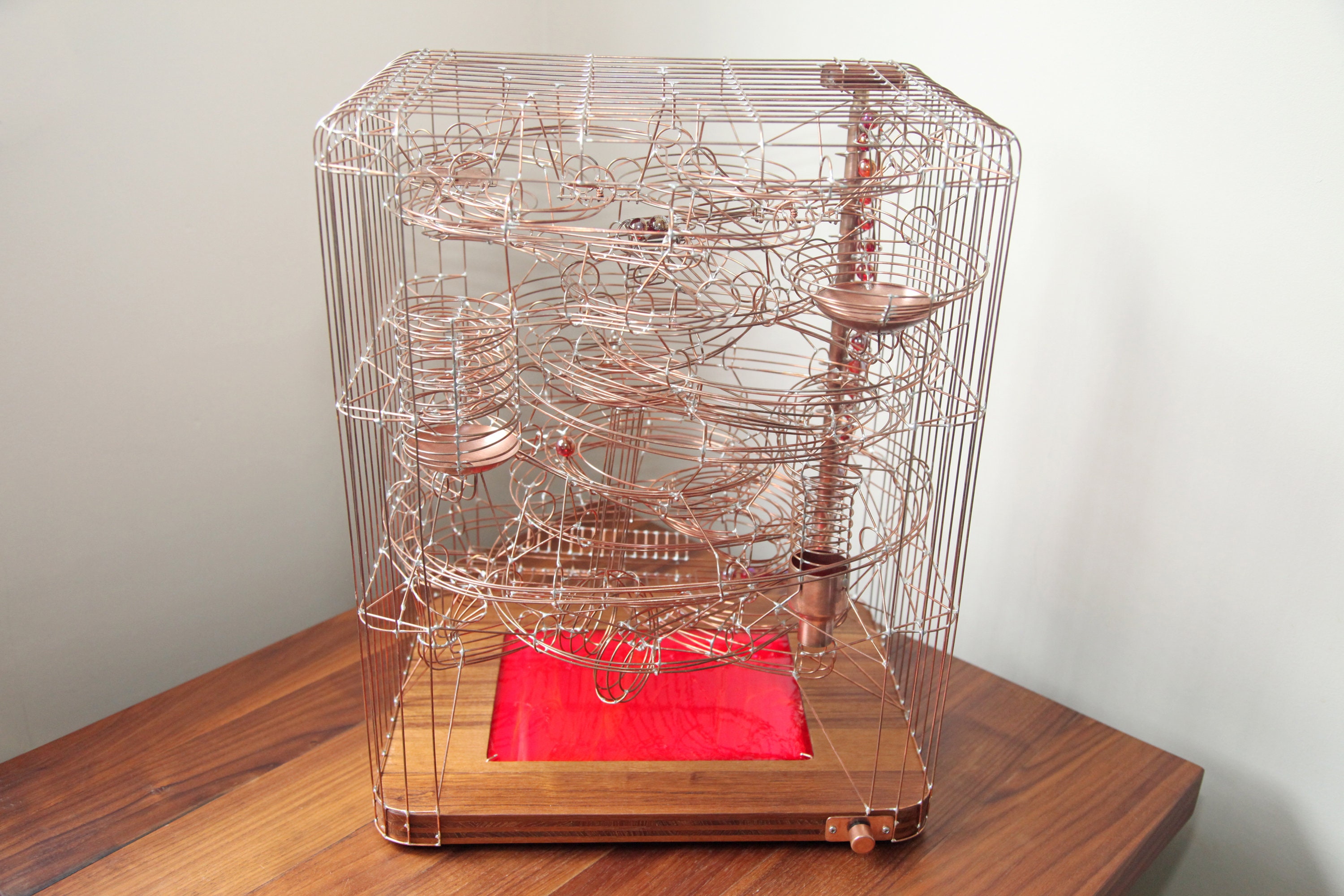 The Ruby Roller Coaster / Rolling Ball Sculpture / Marble Machine ...