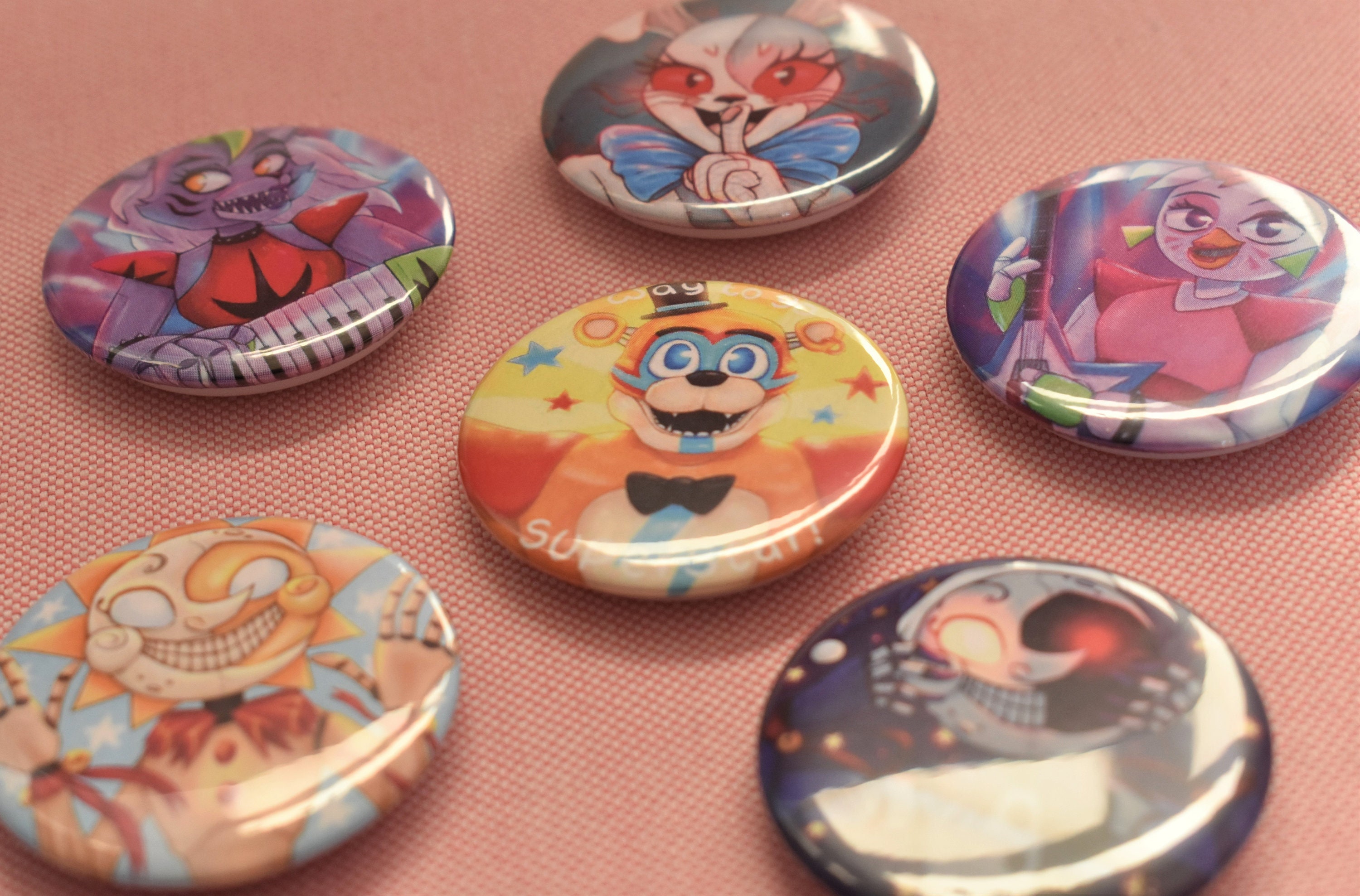 FNAF: Security Breach Buttons WHOLE PACK //glamrock - Etsy Australia