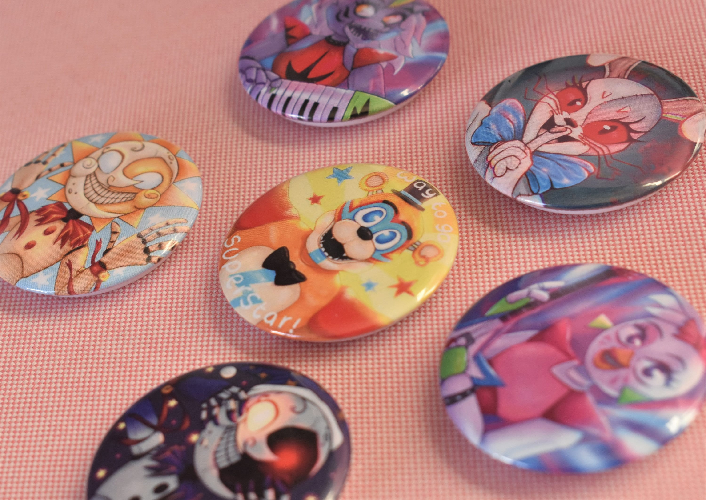 FNAF: Security Breach Buttons WHOLE PACK //glamrock | Etsy