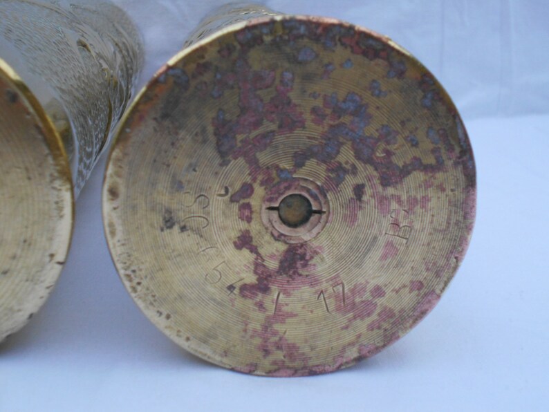WW1 Trench Art Brass 75 DE C Artillery Shell Casings Set of 2 - Etsy ...