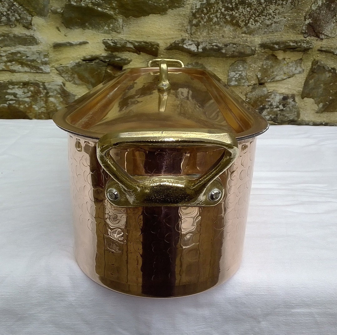 Copper Fish Kettle / Steamer / Poacher Vintage French Martele Copper ...
