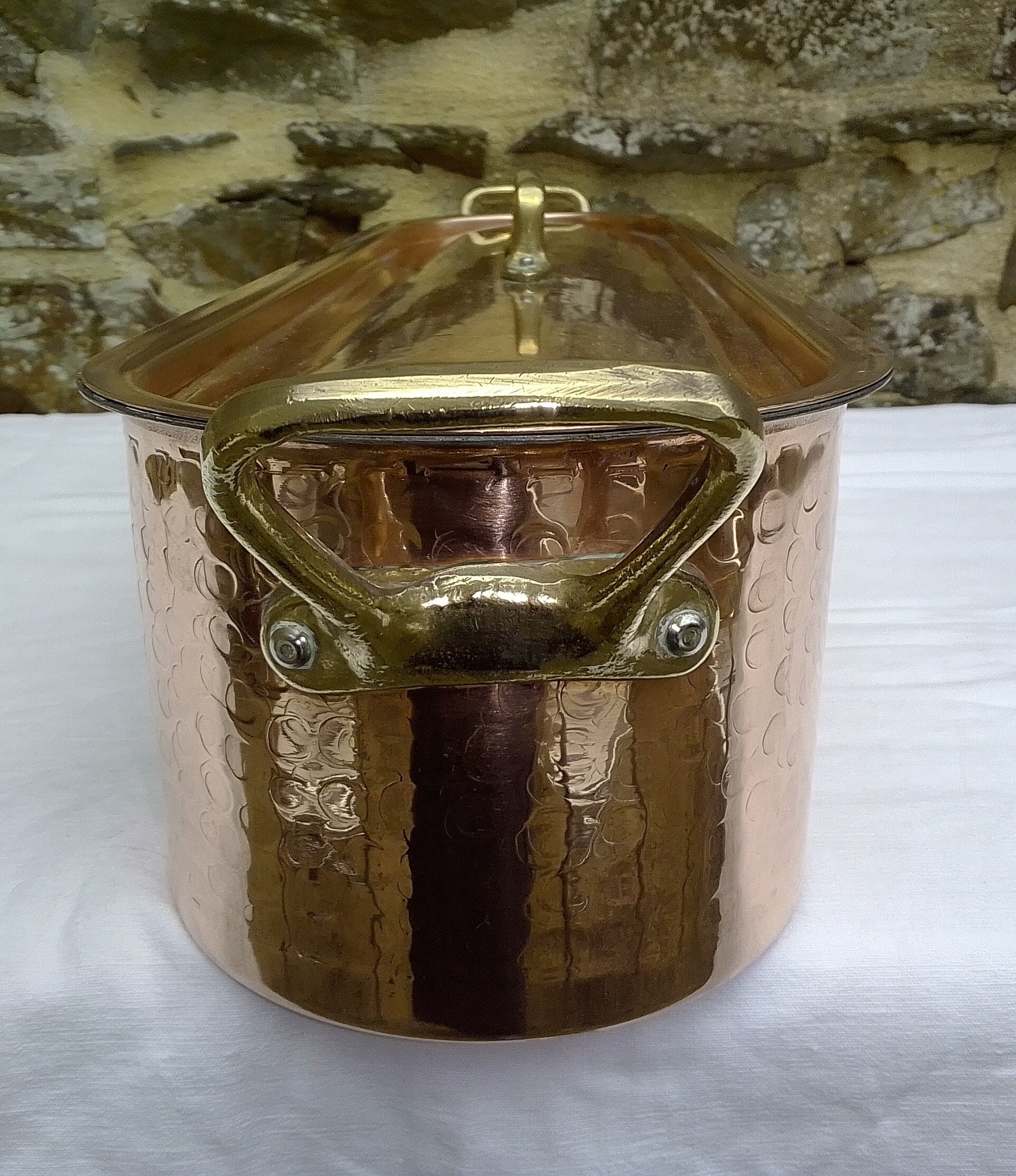 Copper Fish Kettle / Steamer / Poacher Vintage French Martele Copper ...
