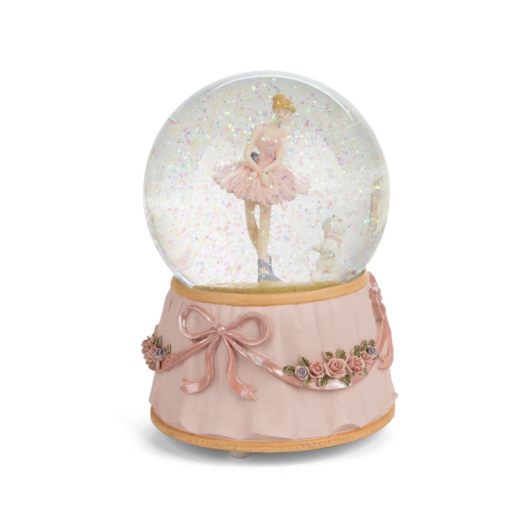 Musical Ballerina Carousel Snow Globe Musical Carousel, Music Box New ...