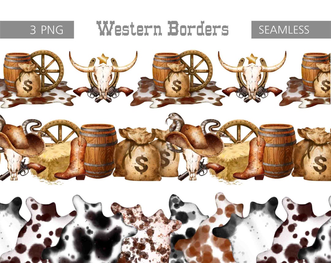 Western Clipart Border